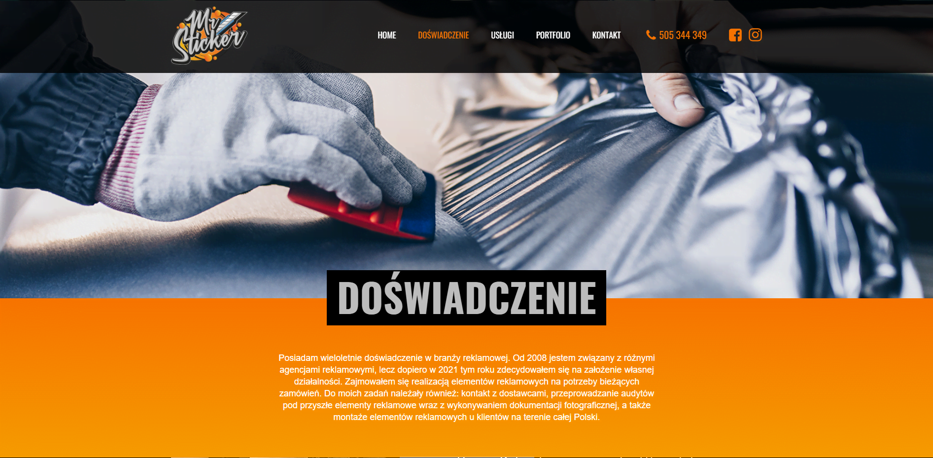 Mr Sticker » Doświadczenie